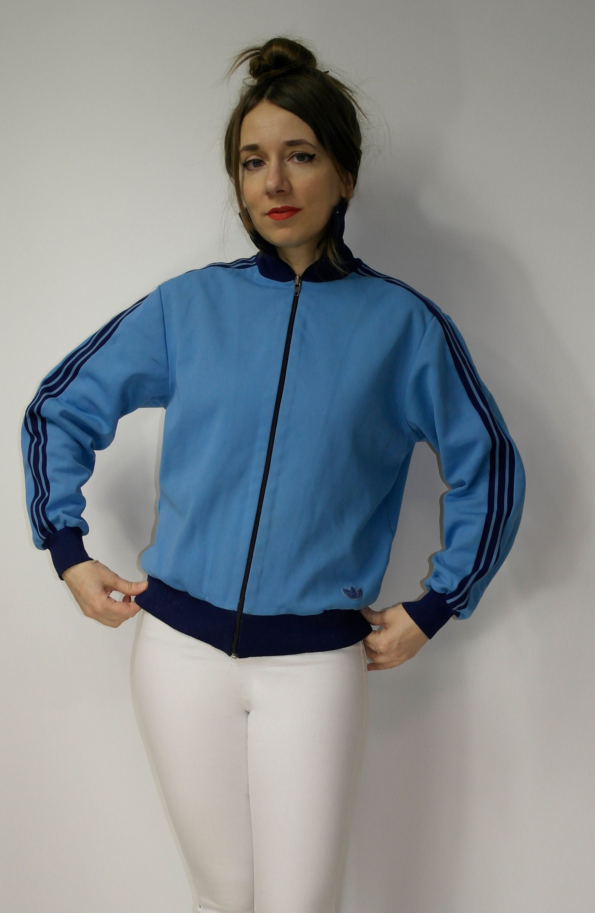 70s West Germany Adidas Descente Japanese Tag Tracksuit Trefoil Jacket ...