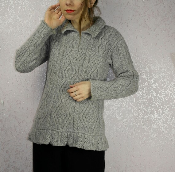 Vintage Irish Aran Crafts made in Ireland merino wool… - Gem
