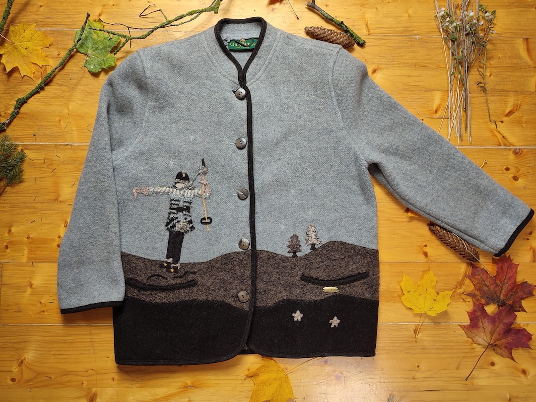 Austrian Vintage GIESSWEIN Wool Winter Jacket / Trachten Jacket / Made ...