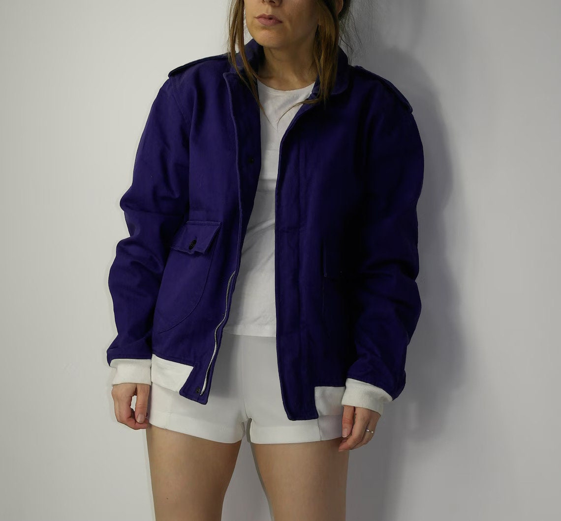 French Maison Kitsune Worker Jacket French Vintage Work Jacket Utility ...