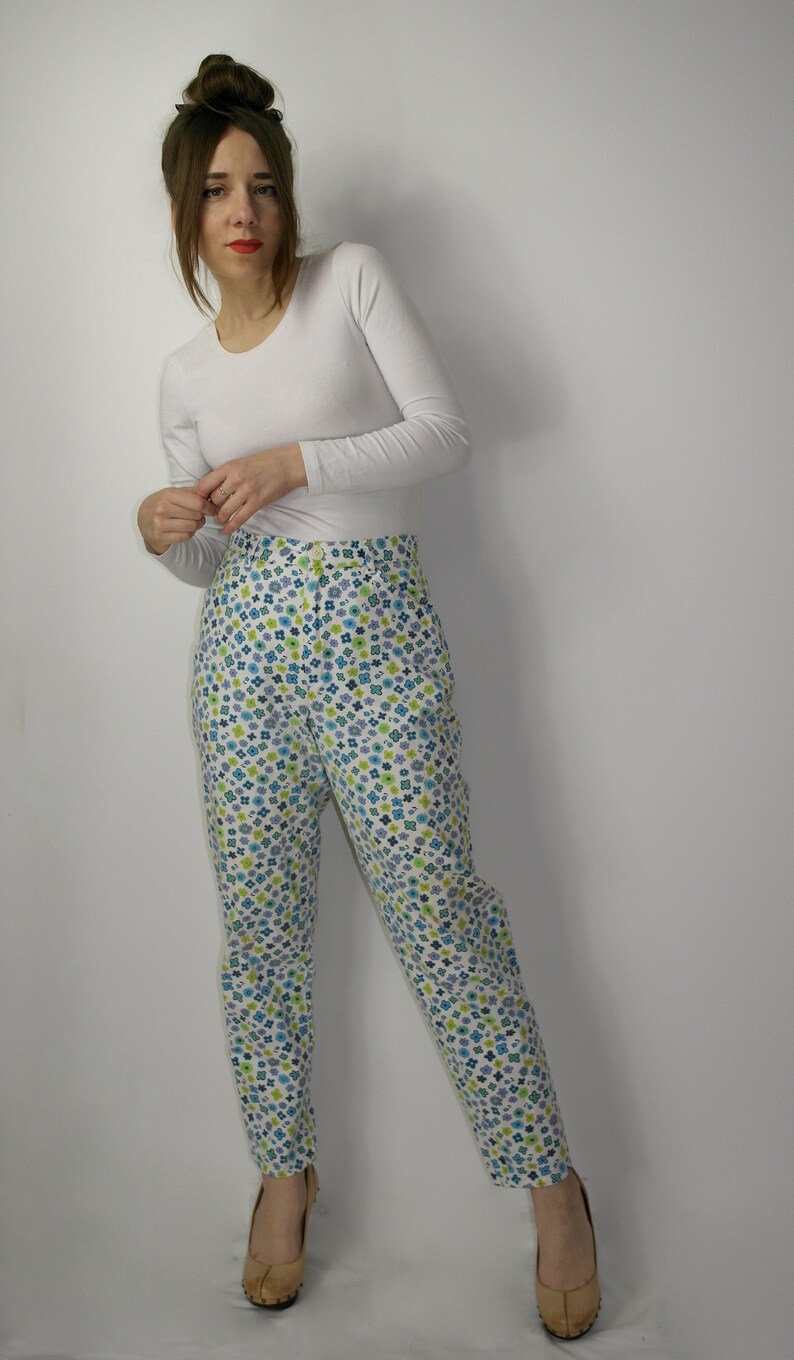 70s Flower Power Finnish Pants Made in Finland Marimekko Style - Etsy