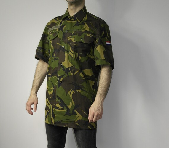 Vintage Dutch Field Jacket camouflage army military c… - Gem