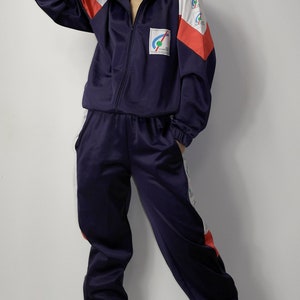 FRENCH Vintage Full Tracksuit Made in France Set Pants and Jacket Petit ...