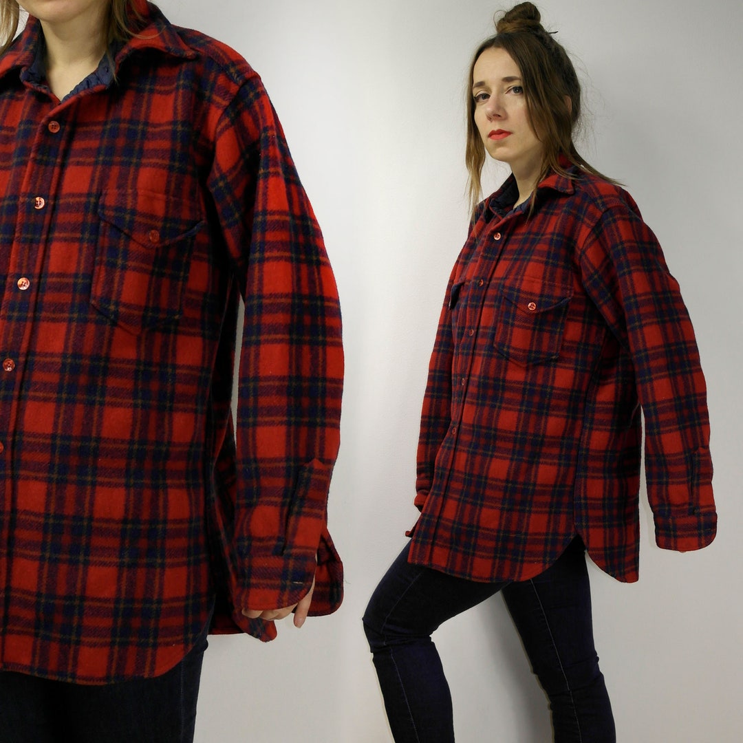 Pendleton Wool Lumberjack Shirt / Made in USA 70s Pendleton Jacket ...