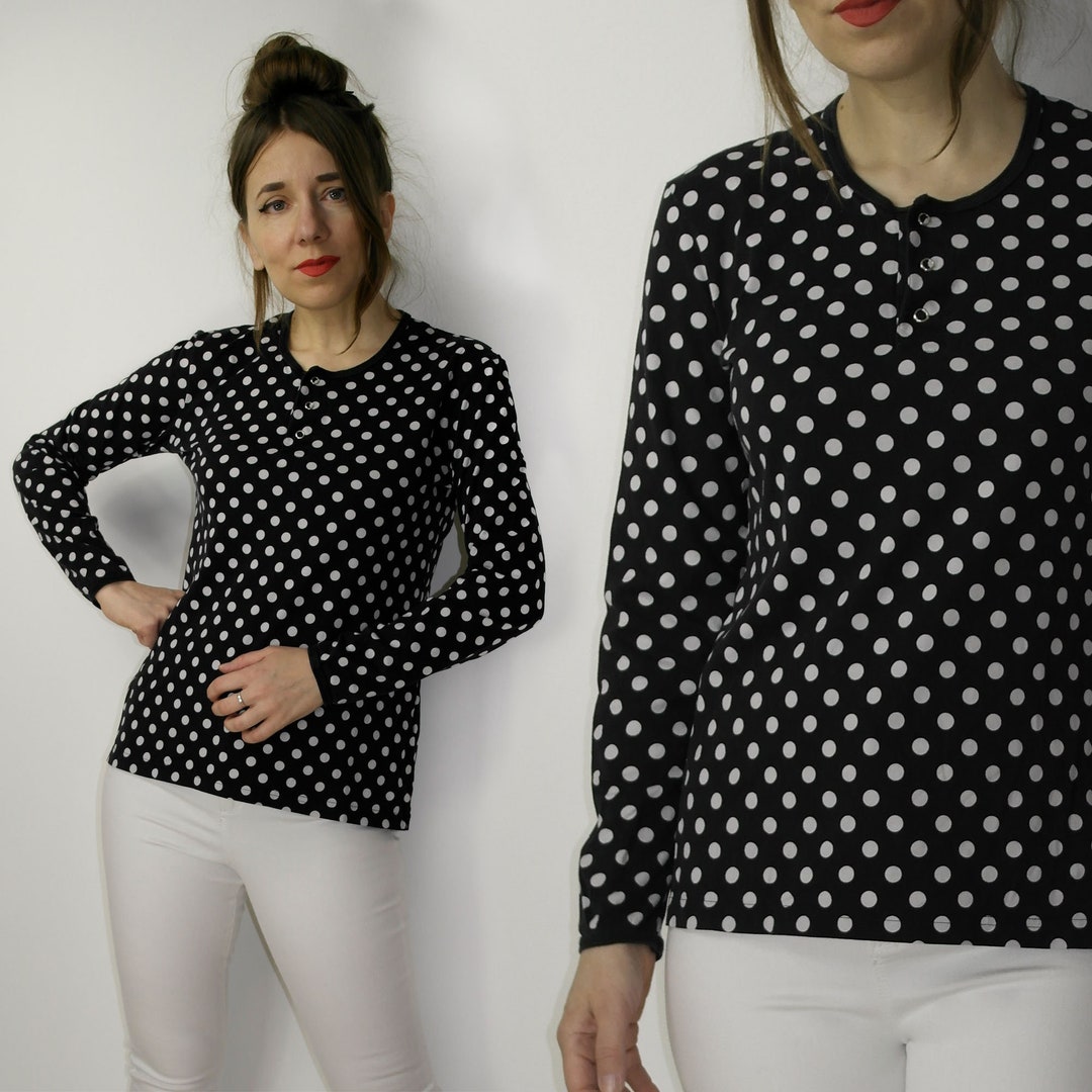 Finnish Vintage Marimekko Polka Dot Cotton Top Scandinavian Finnish ...
