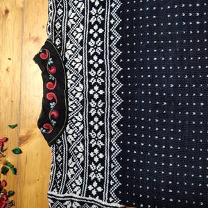 Embroidered Norwegian Wool Vintage Sweater / Traditional Handmade Norge ...