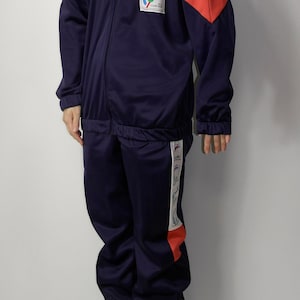 FRENCH Vintage Full Tracksuit Made in France Set Pants and Jacket Petit ...