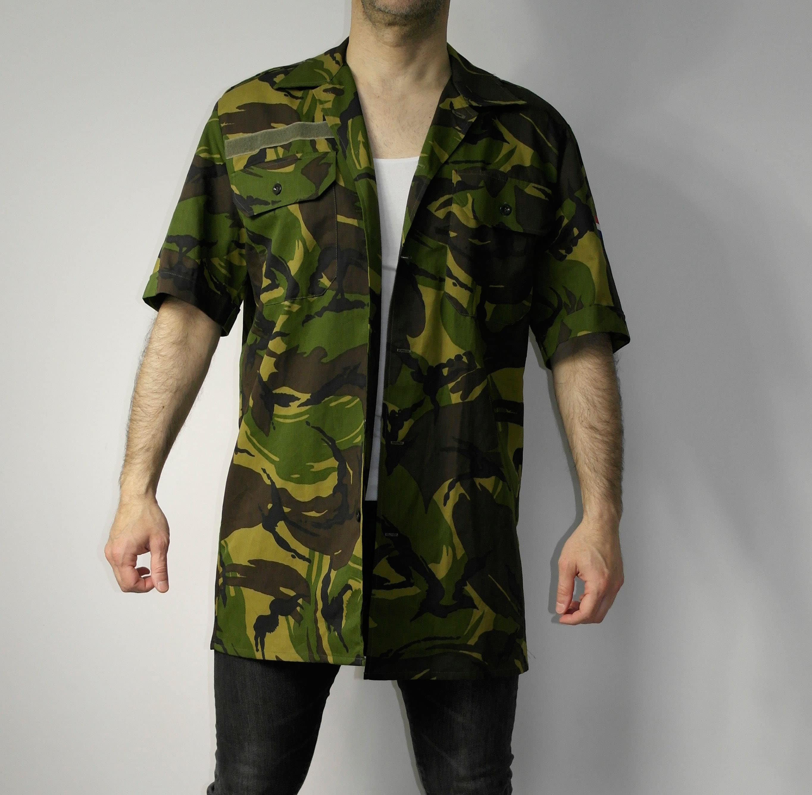 Vintage Dutch Field Jacket Camouflage Army Military Combat Field Jacket ...