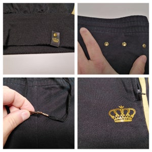 Y2K ADIDAS Respect Me 3 Stripes Capri Track Pants / Low Rise Black ...