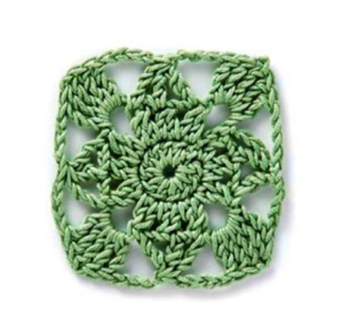 Bay Leaves Motif Granny Square, Crochet Pattern PDF Digital Download ...