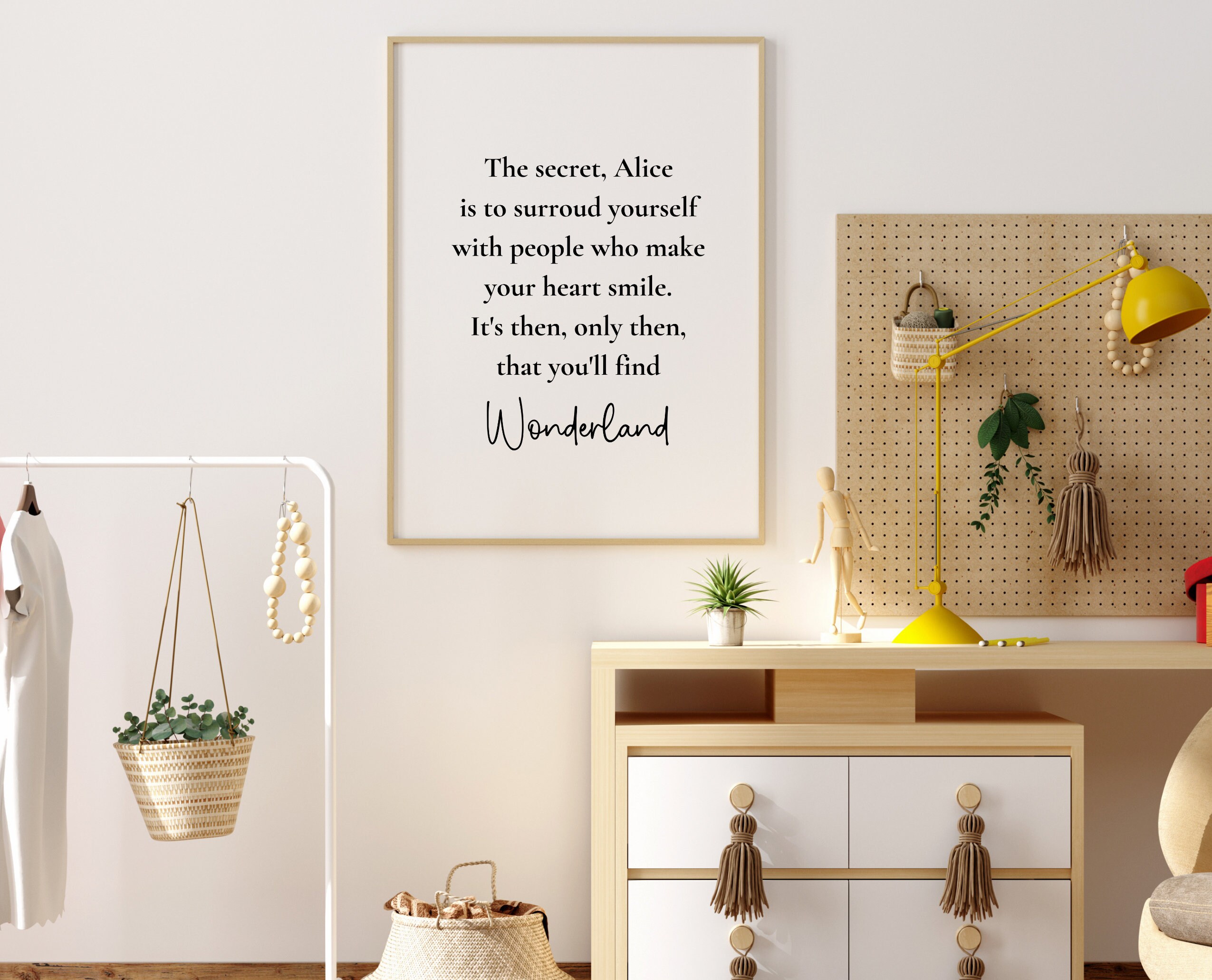 Alice in Wonderland Print the Secret Alice Lewis Carroll - Etsy