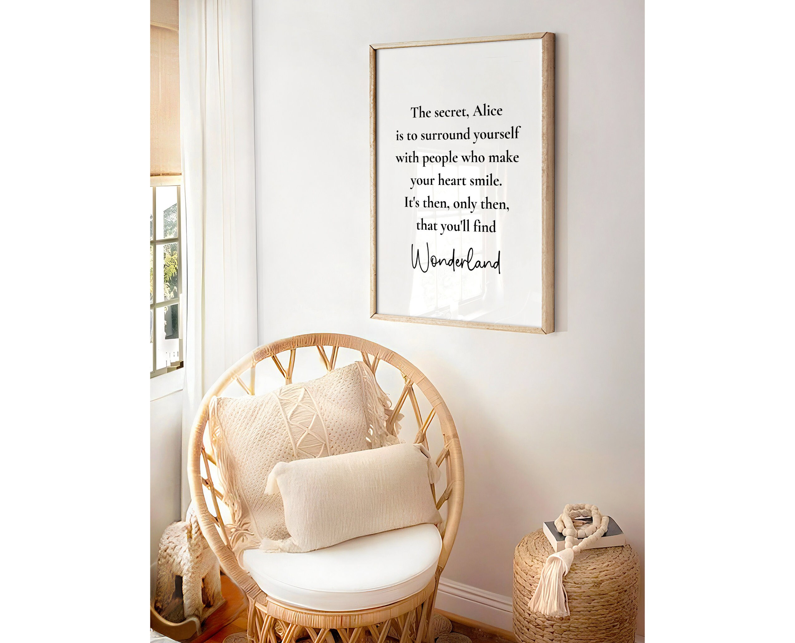 Alice In Wonderland Print, The Secret Alice, Lewis Carroll Wall Art ...