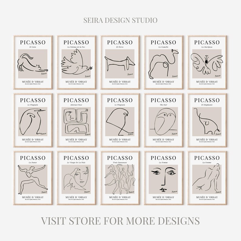 Picasso, Picasso Line Art, Minimalist Line Art, Picasso Exhibition ...