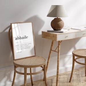 Abhaile Definition Print, Irish Print, Irish Home Decor, Ireland Print ...