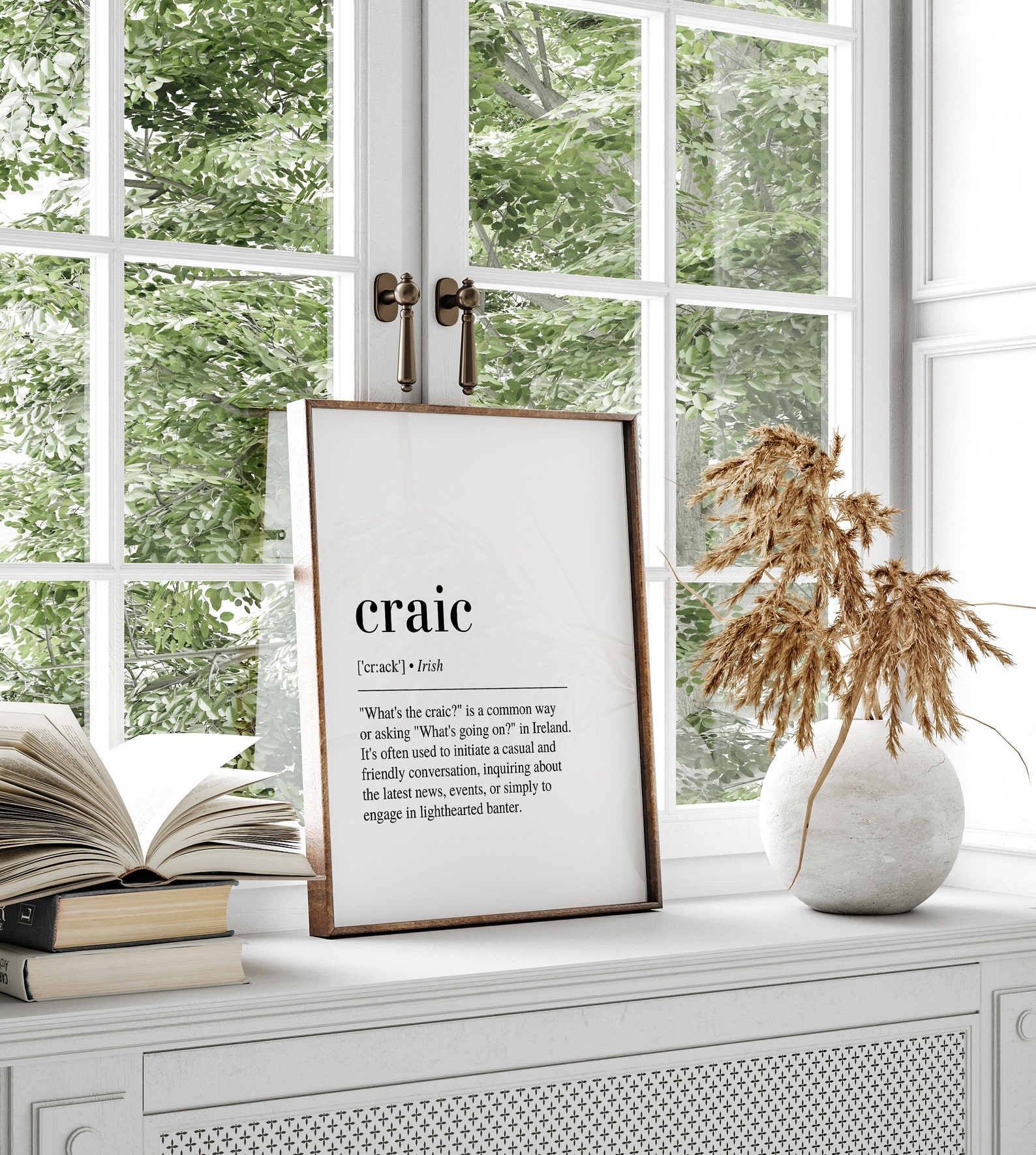 Craic, Craic Definition Print, Funny Print, North Ireland, Slang Print ...