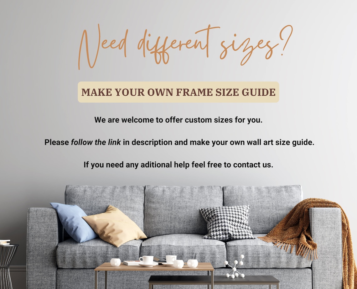 Wall Art Size Guide, Standard Frame Size Guide, Poster Sizes Guide ...