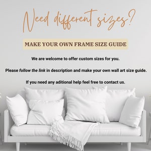 Horizontal Wall Art Size Guide Standard Frame Sizes Guide - Etsy