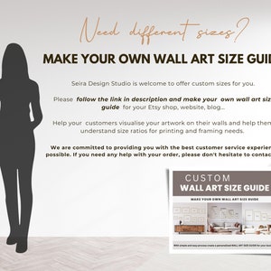 Landscape Wall Art Size Guide, Standard Frame Sizes Guide, Living Room ...