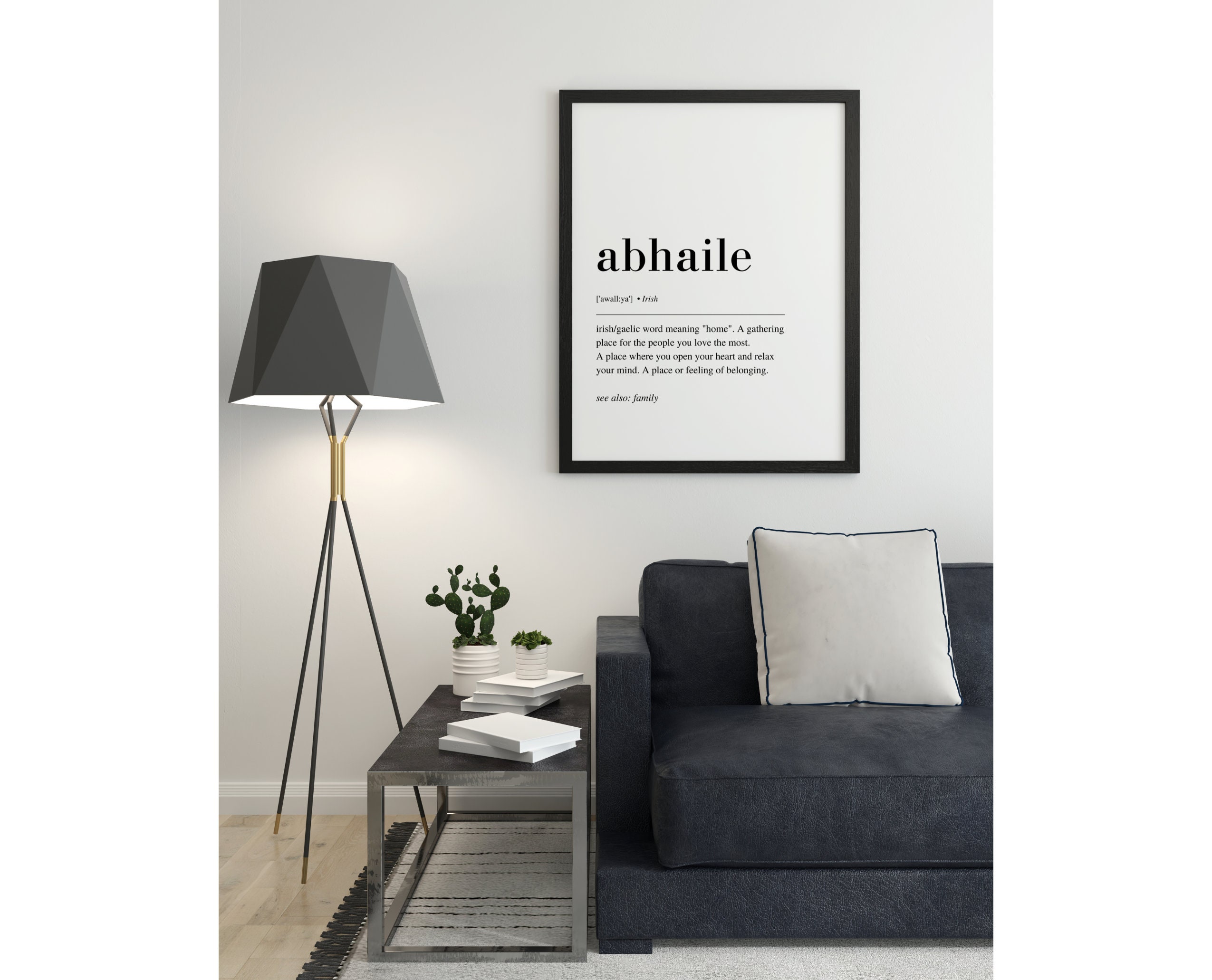 Abhaile Definition Print Irish Print Irish Home Decor - Etsy UK