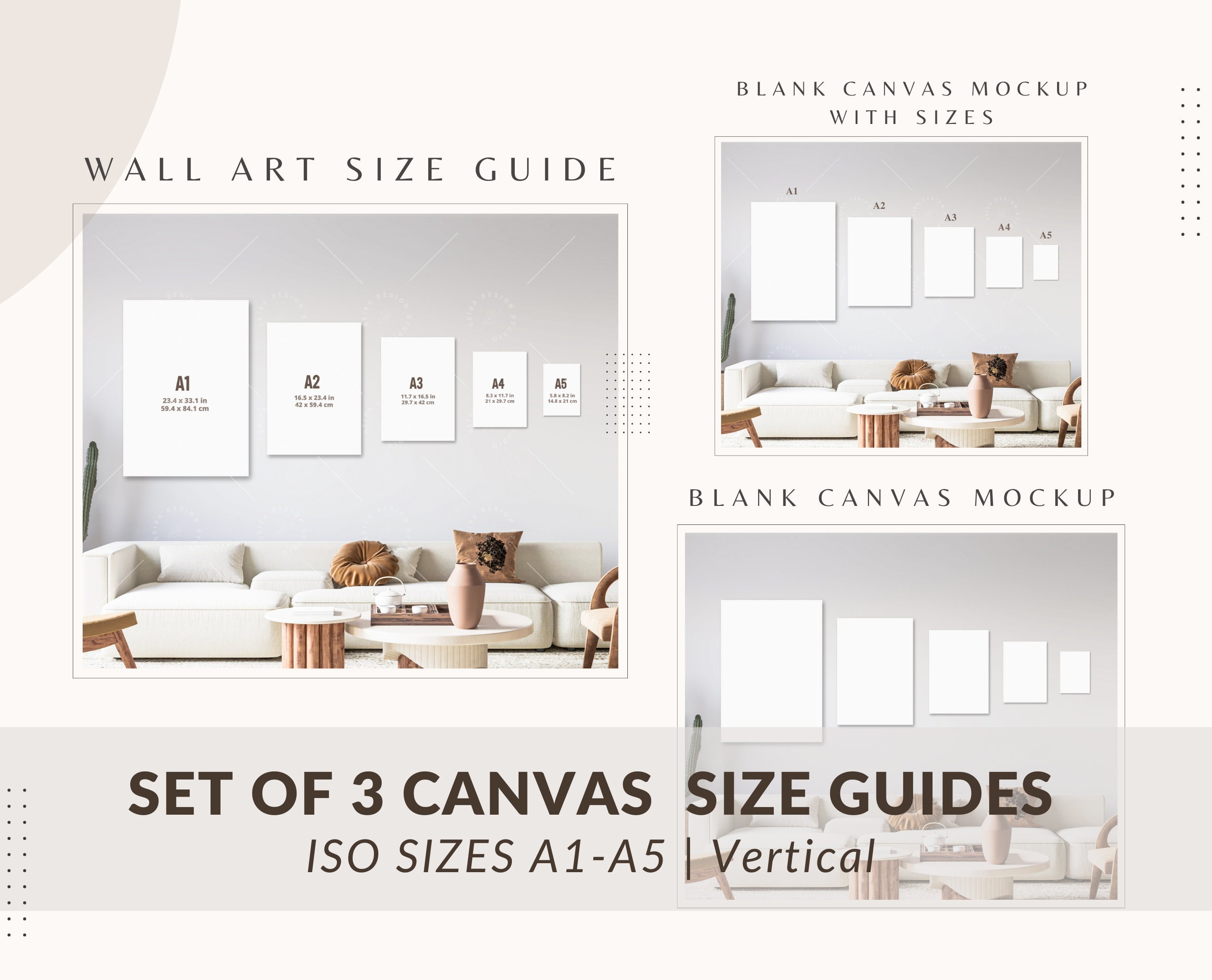 Wall Art Size Guide Standard Frame Size Guide Poster Sizes - Etsy