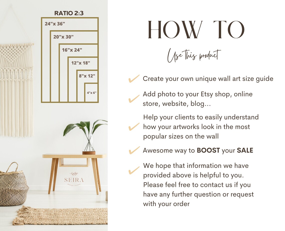 Custom Wall Art Size Guide Wall Art Size Guide Poster Size - Etsy