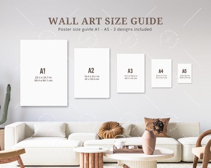 Wall Art Size Guide, Standard Frame Size Guide, Poster Sizes Guide ...