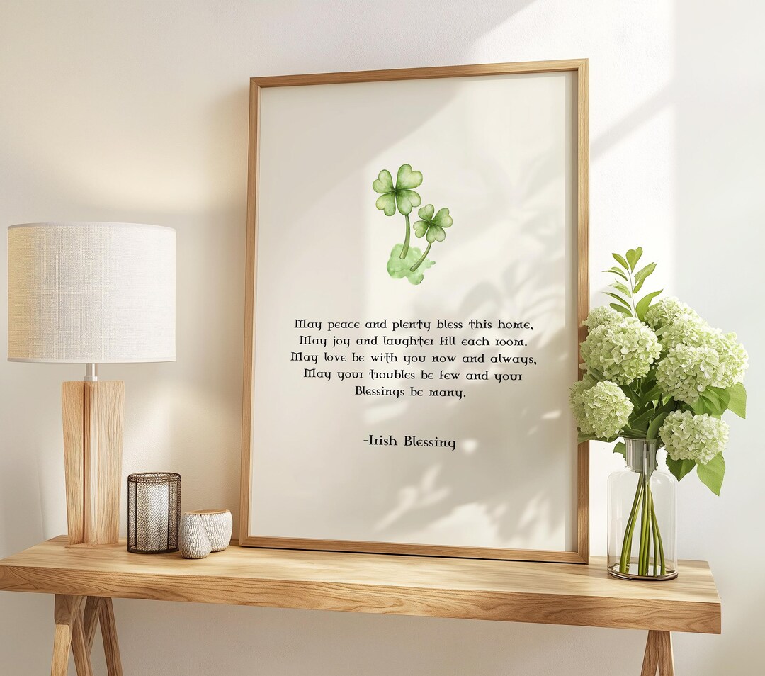Irish Blessing Print, Irish Blessing Sign, Irish Gifts, Ireland Print ...
