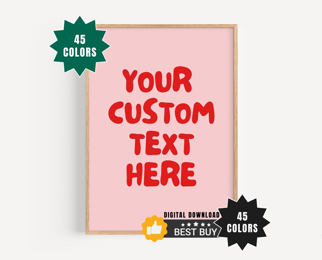 Downloadable Custom Quote Print, Custom Poster Print, Custom Quote Sign ...