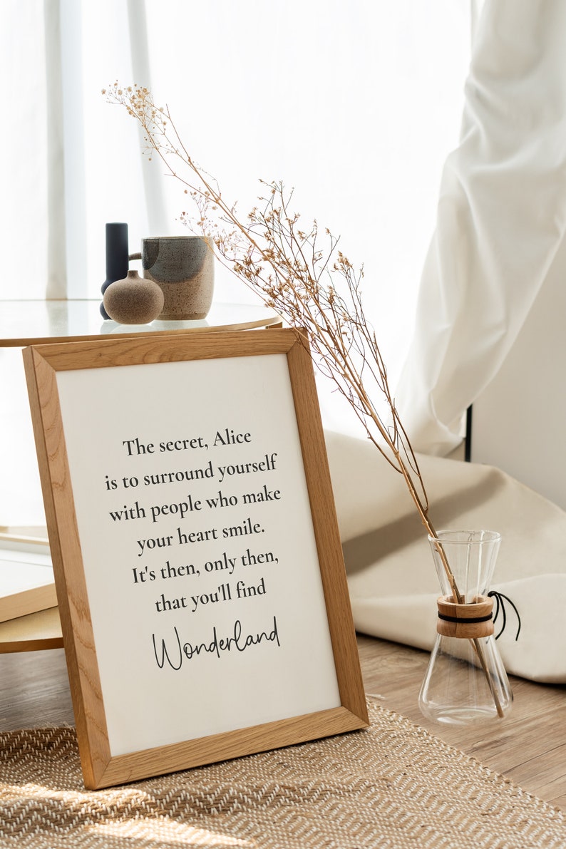 Alice in Wonderland Print, the Secret Alice, Lewis Carroll Wall Art ...