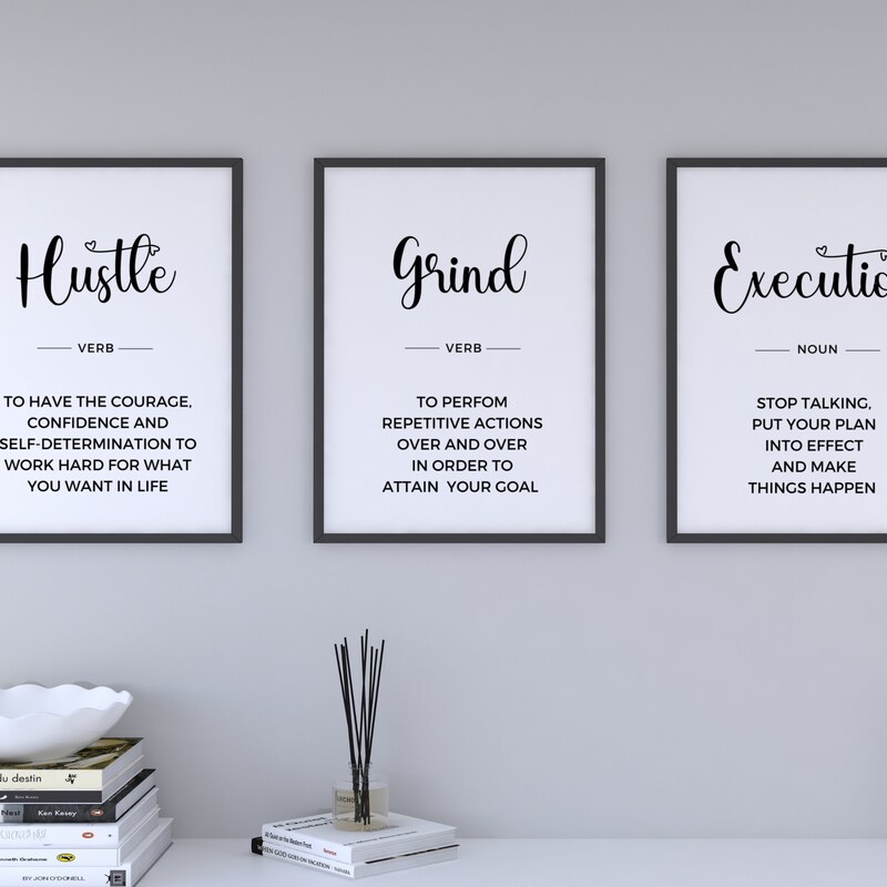 Hustle Poster - Etsy