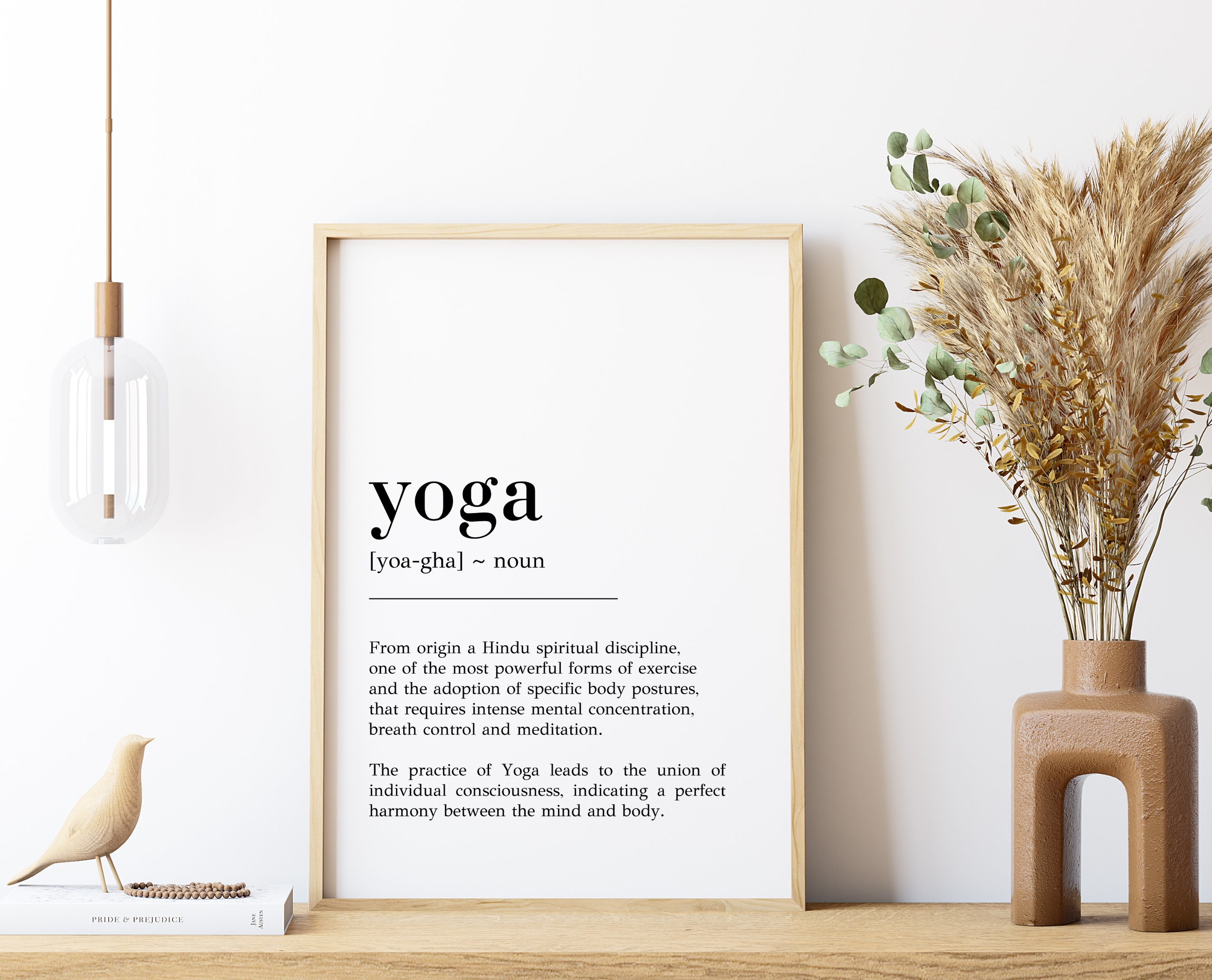 Yoga Definition Print Yoga Sign Yoga Printable Yoga Poster - Etsy