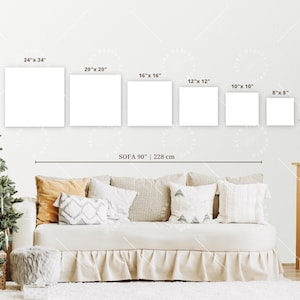 Wall Art Size Guide, Square Frame Sizes Guide, Canvas Size Guide ...