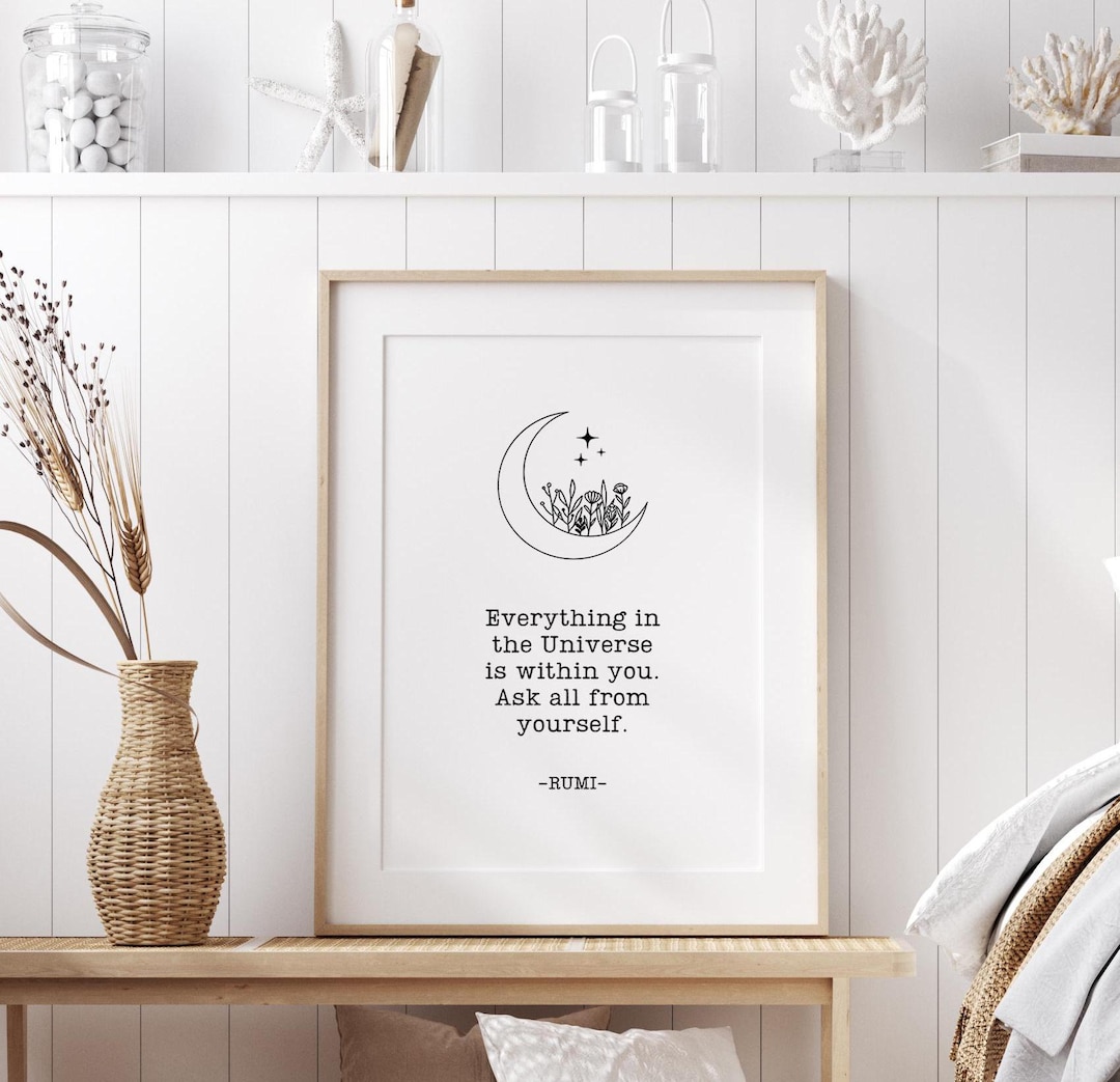 Rumi Quote, Rumi Poem, Poetry Wall Art, Rumi Poster, Printable Quotes ...