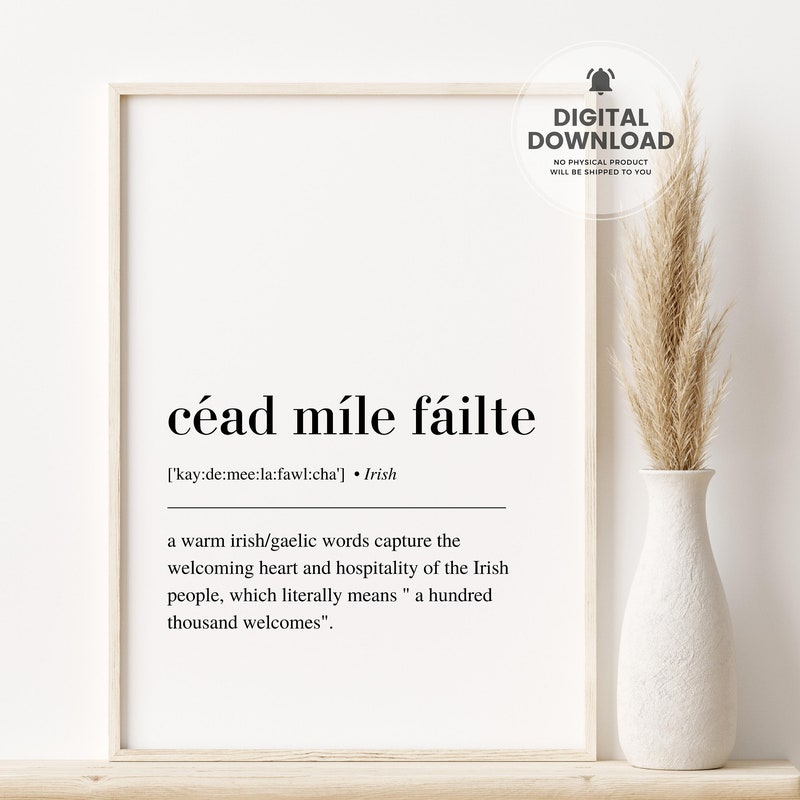 Cead Mile Failte - Etsy