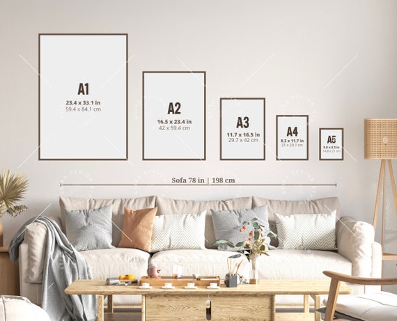 16.5 X 11.75 Frame A1 A2 A3 A4 A5 A6 Size Picture Frames - Modern Style ...