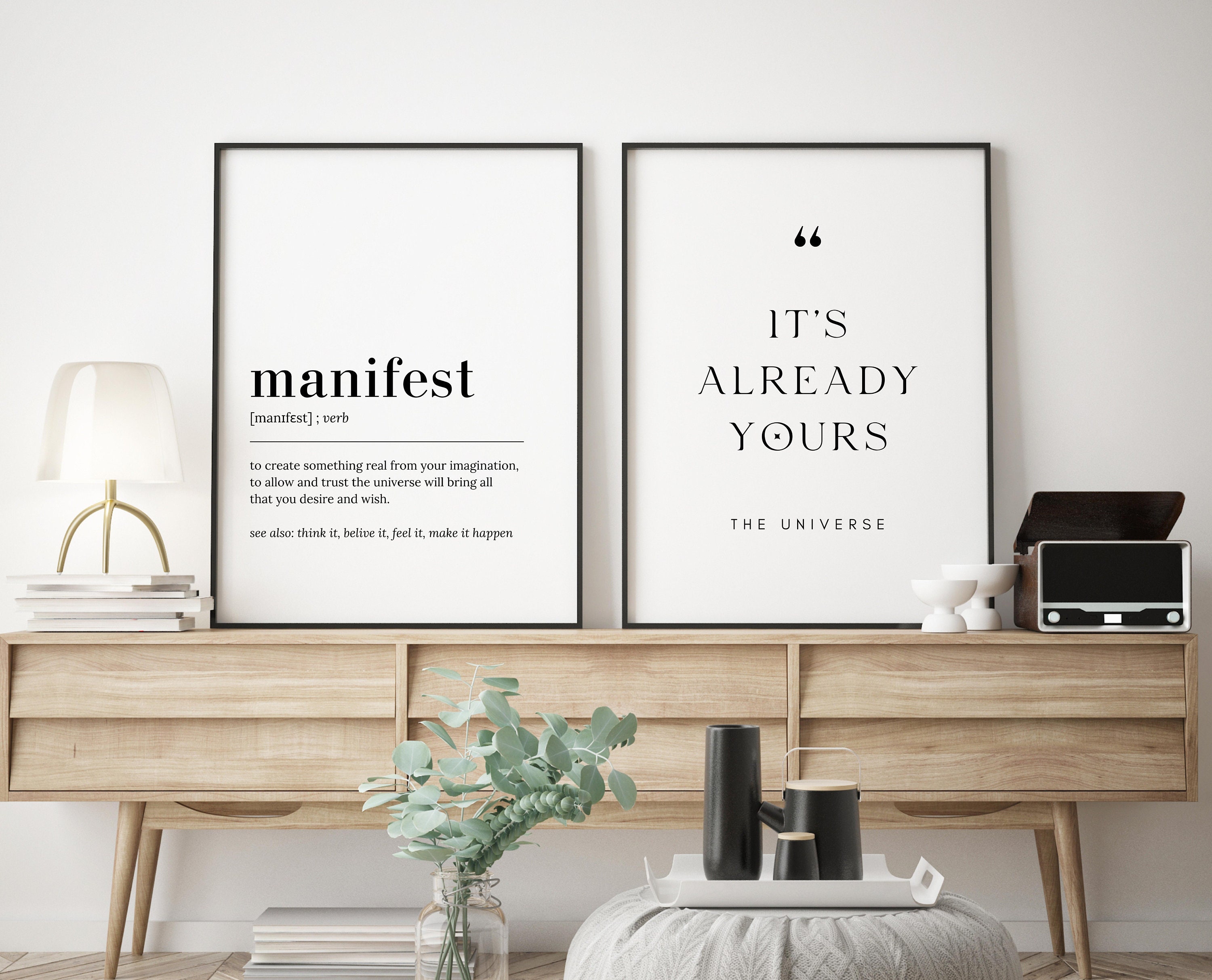 Manifest Definition Print, Manifest Poster, Manifest Print, Law of ...