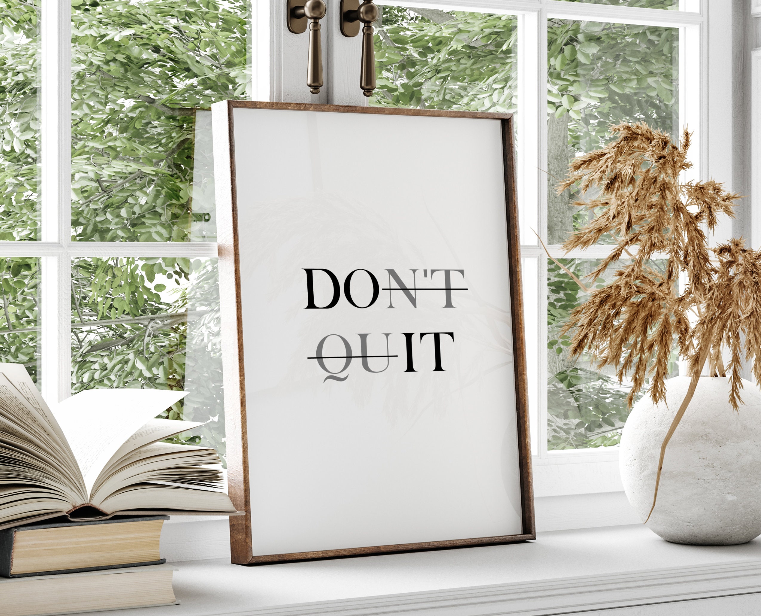 Don't Quit, Do It, Don't Quit Print, Motivational Poster, Typography ...