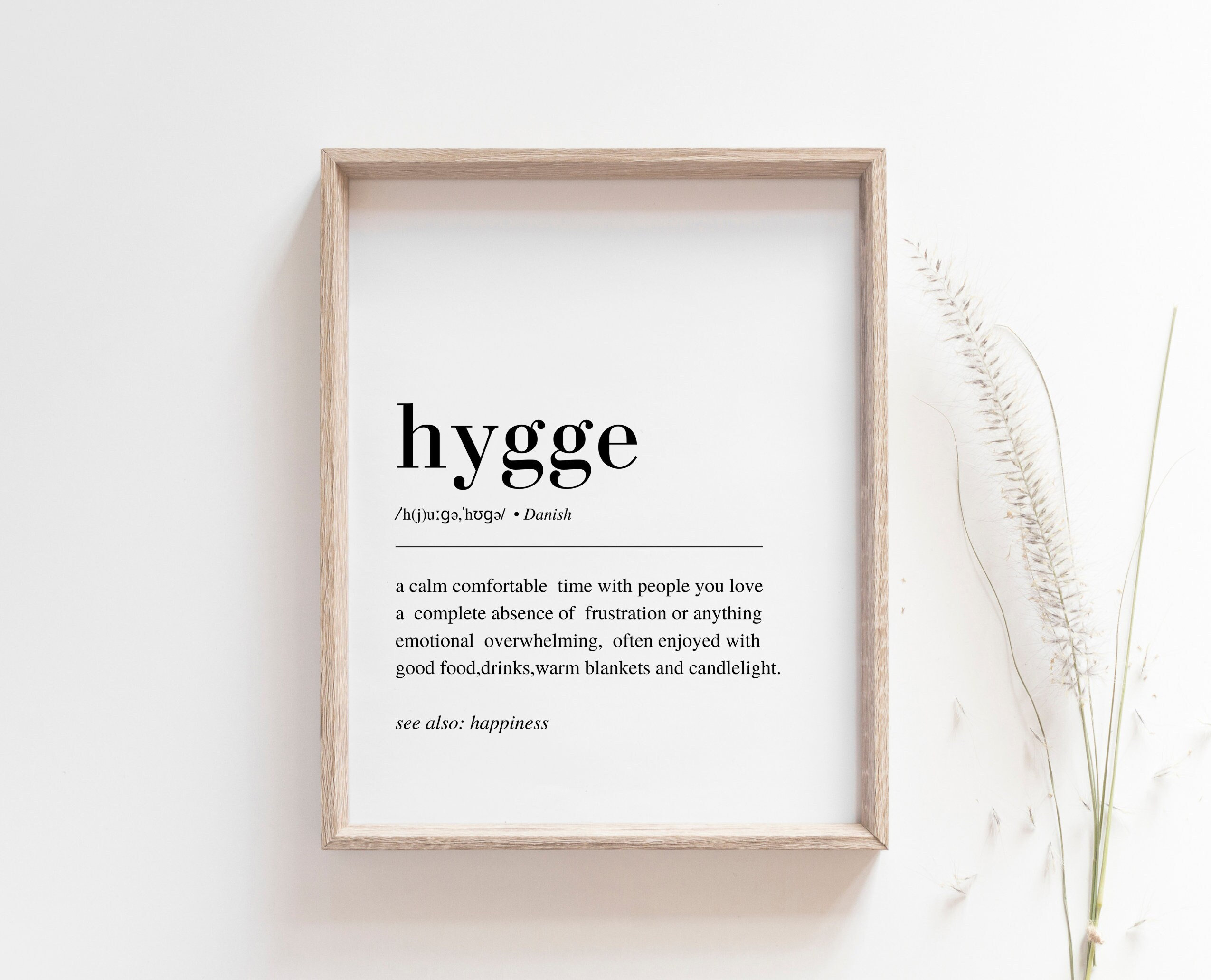 Hygge Definition Print Hygge Decor Hygge Print Scandinavian - Etsy