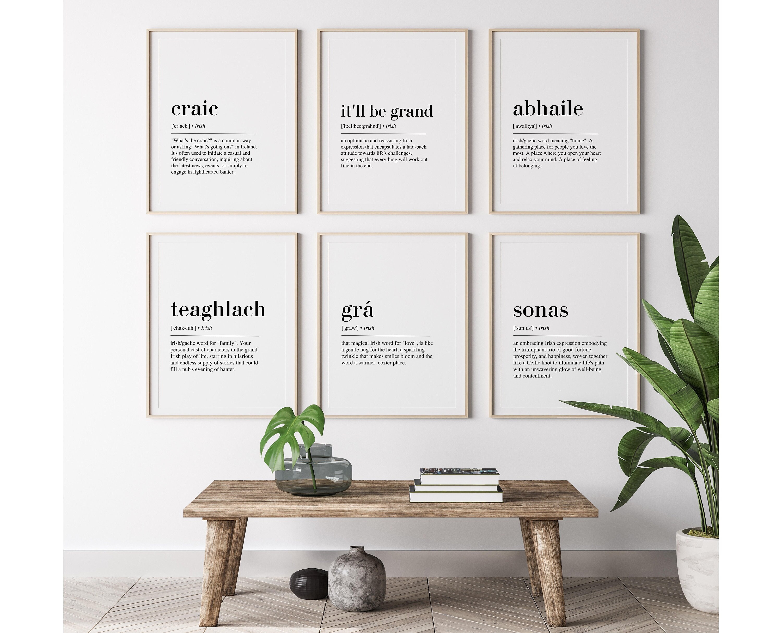 Abhaile, It'll Be Grand, Irish Print, Irish Home Decor, Ireland Print ...