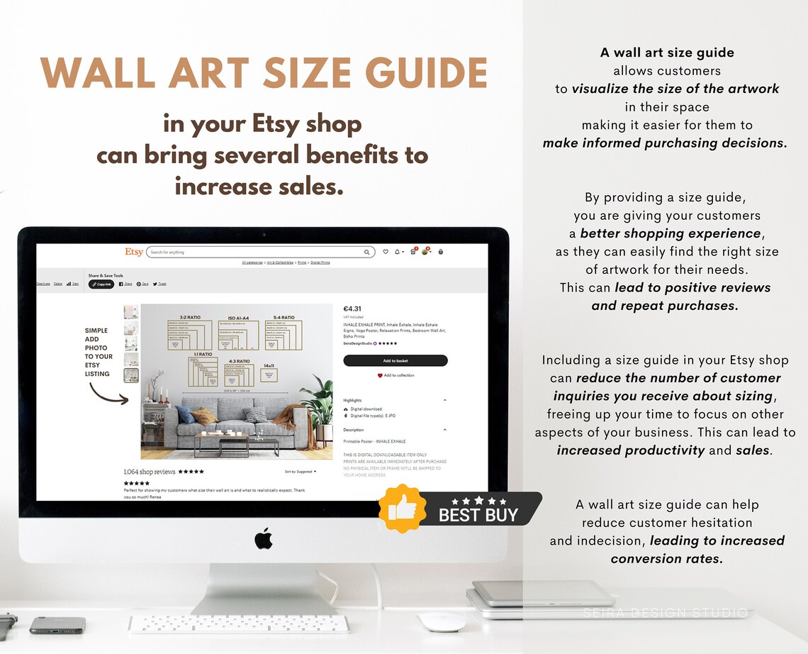Landscape Wall Art Size Guide, Standard Frame Sizes Guide, Living Room ...