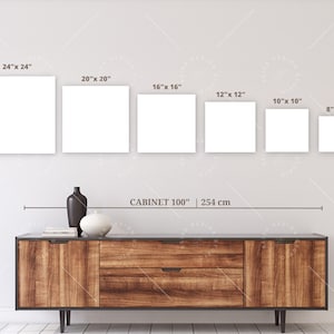 Wall Art Size Guide, Square Frame Sizes Guide, Canvas Size Guide ...