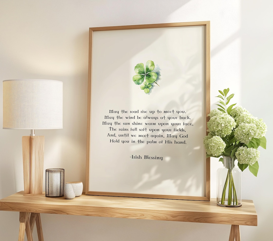 Irish Blessing Print, Irish Blessing Sign, Irish Gifts, Ireland Print ...