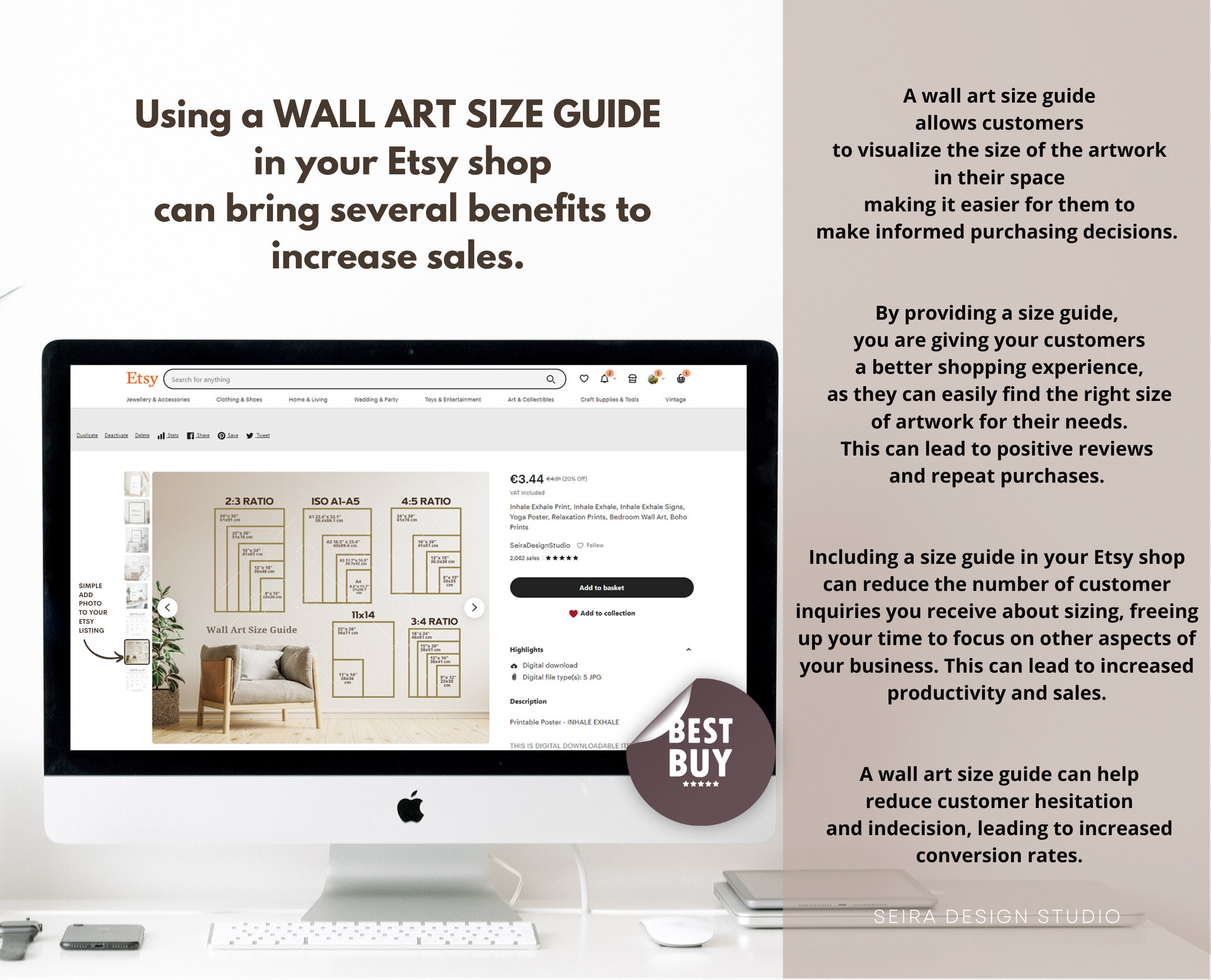 Wall Art Size Guide Frame Size Guide Print Size Guide - Etsy Australia