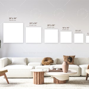 Wall Art Size Guide, Square Frame Sizes Guide, Canvas Size Guide ...