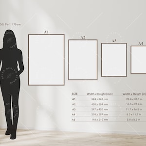 Wall Art Size Guide Standard Frame Size Guide Poster Sizes - Etsy