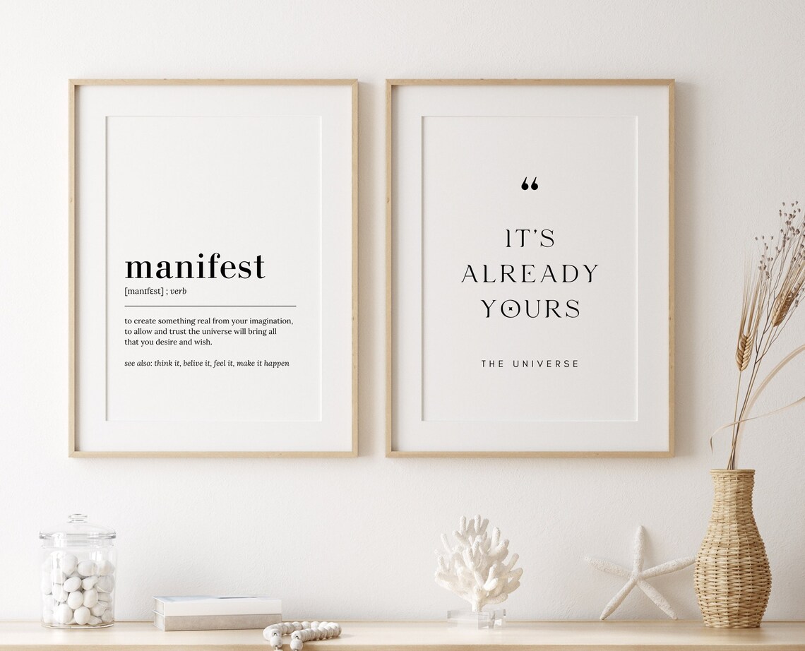 Manifest Definition Print Manifest Poster Manifest Print - Etsy