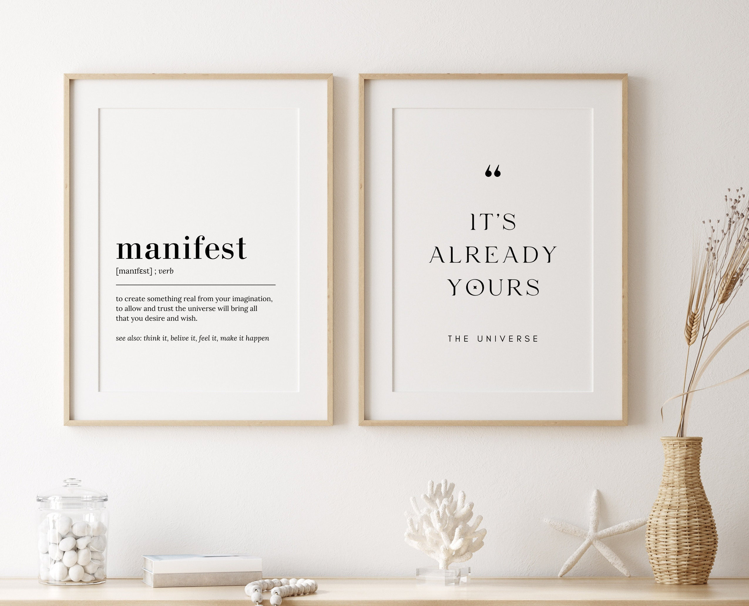 Manifest Definition Print, Manifest Poster, Manifest Print, Law of ...