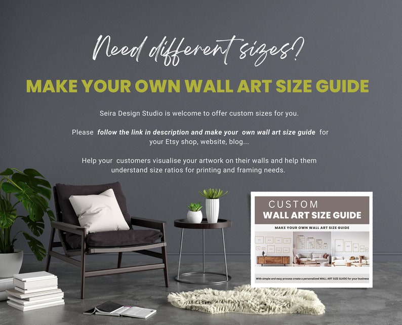 Wall Art Size Guide, Frame Size Guide, Print Size Guide, Comparison ...