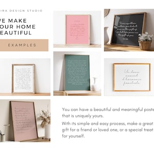 Custom Handwritten Quote Print, Custom Wall Quotes, Custom Calligraphy ...
