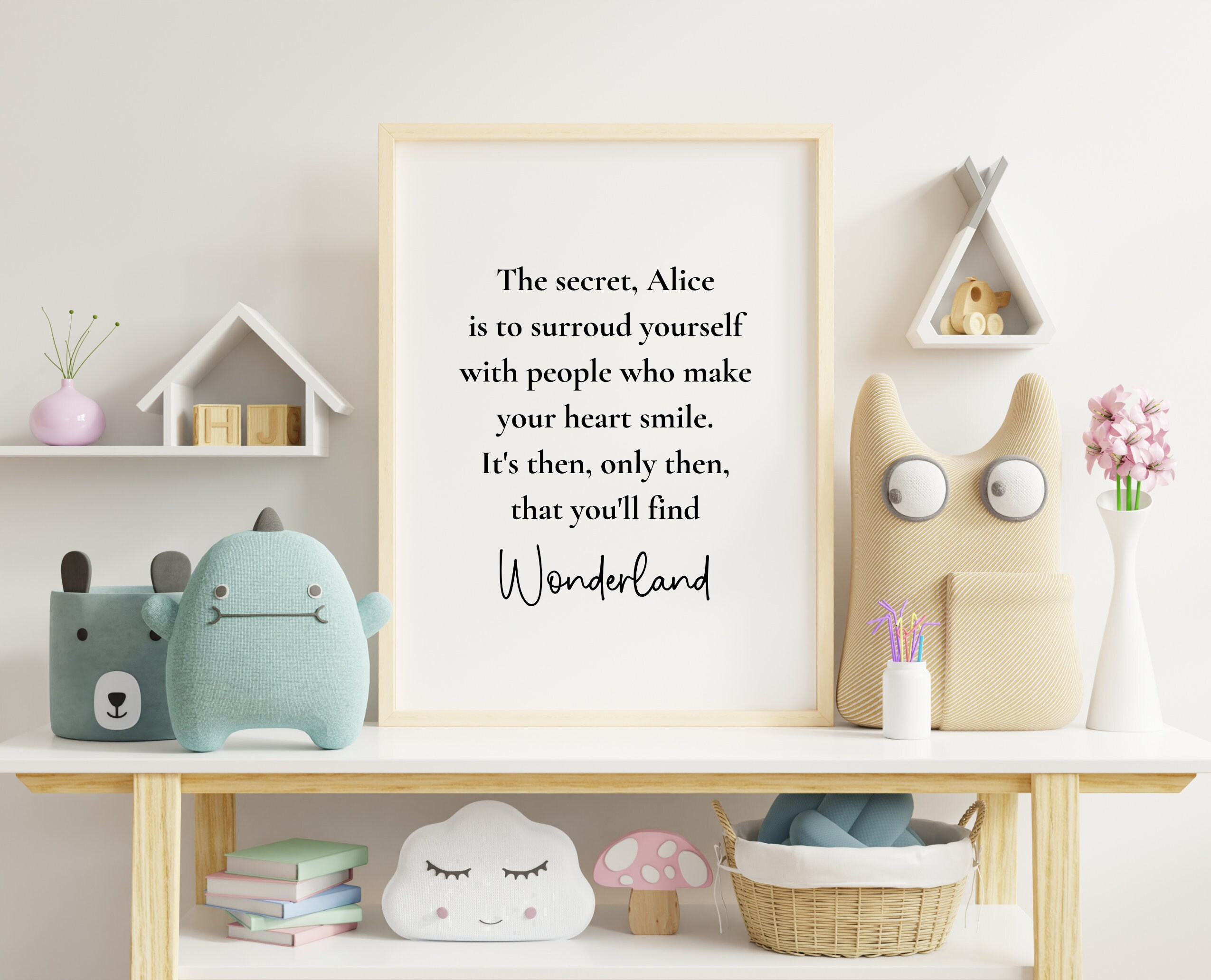 Alice in Wonderland Print the Secret Alice Lewis Carroll - Etsy